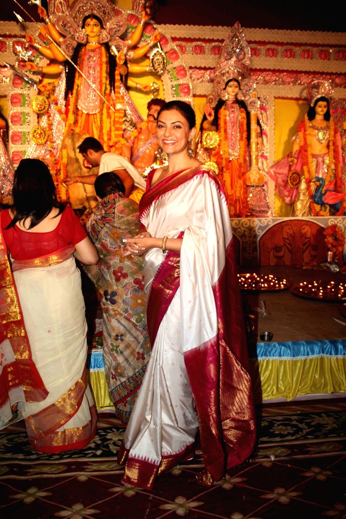 Sushmita Sen celebrates Durga Puja