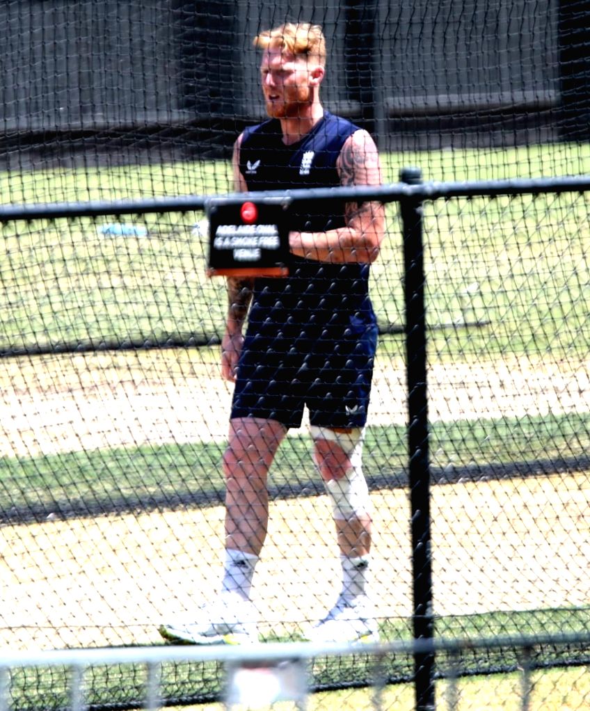 Adelaide : England Cricket team captain Ben Stokes during practice ...