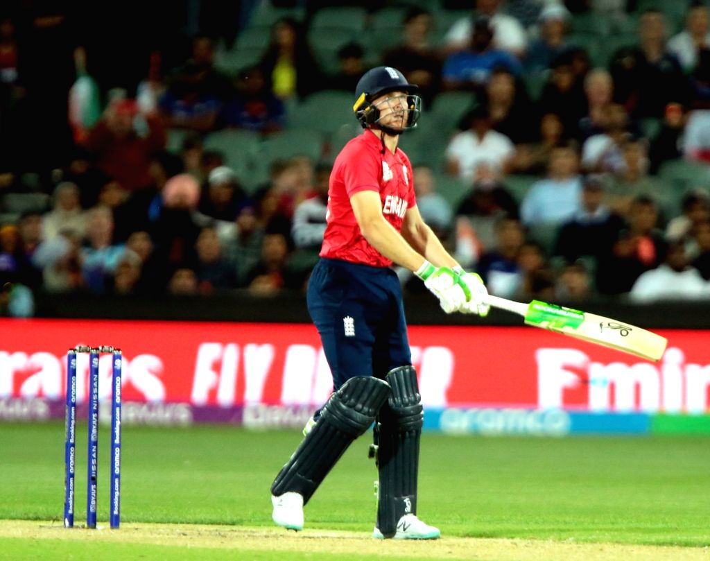 Adelaide : England's Jos Buttler reacts after hitting the winning six ...