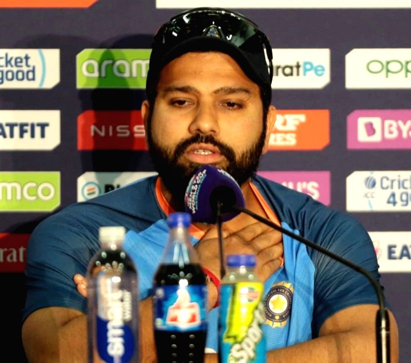 Adelaide :Indian Cricket team Captain Rohit Sharma addresses a press ...
