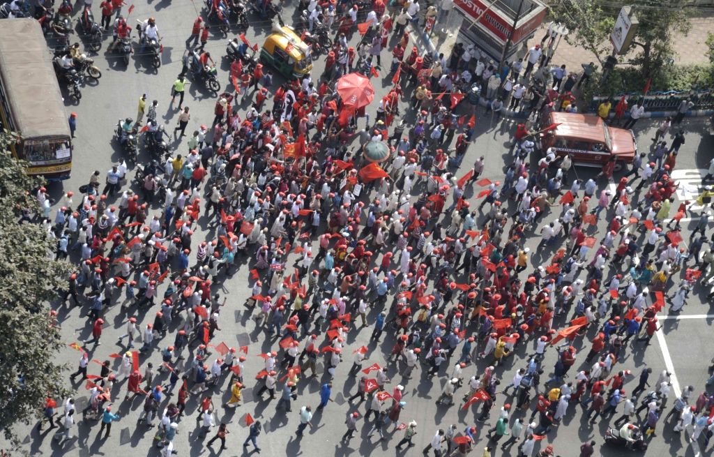 Aerial view of Brigade Parade Ground in Kolkata on Sunday 28th February ...