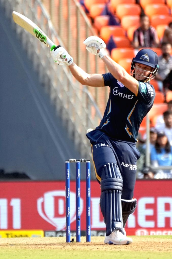 Ahmedabad : GT's batsman David Miller plays a shot during the IPL 2023 ...