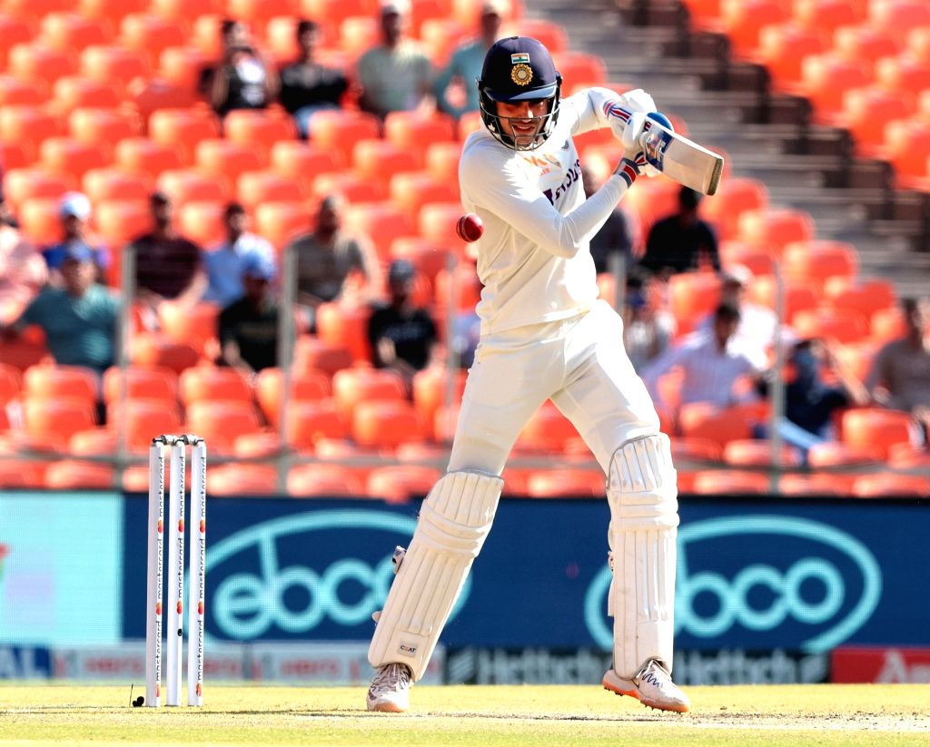 : Ahmedabad :India's Shubman Gill plays a shot