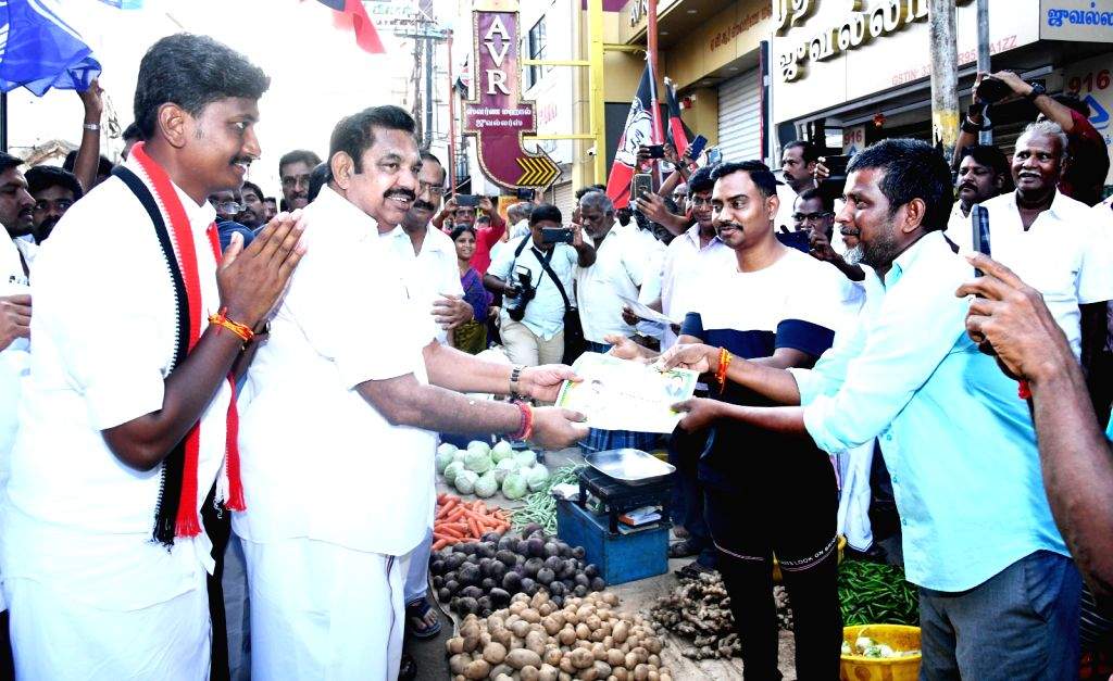 AIADMK General Secretary Edappadi Palaniswami during an election ...
