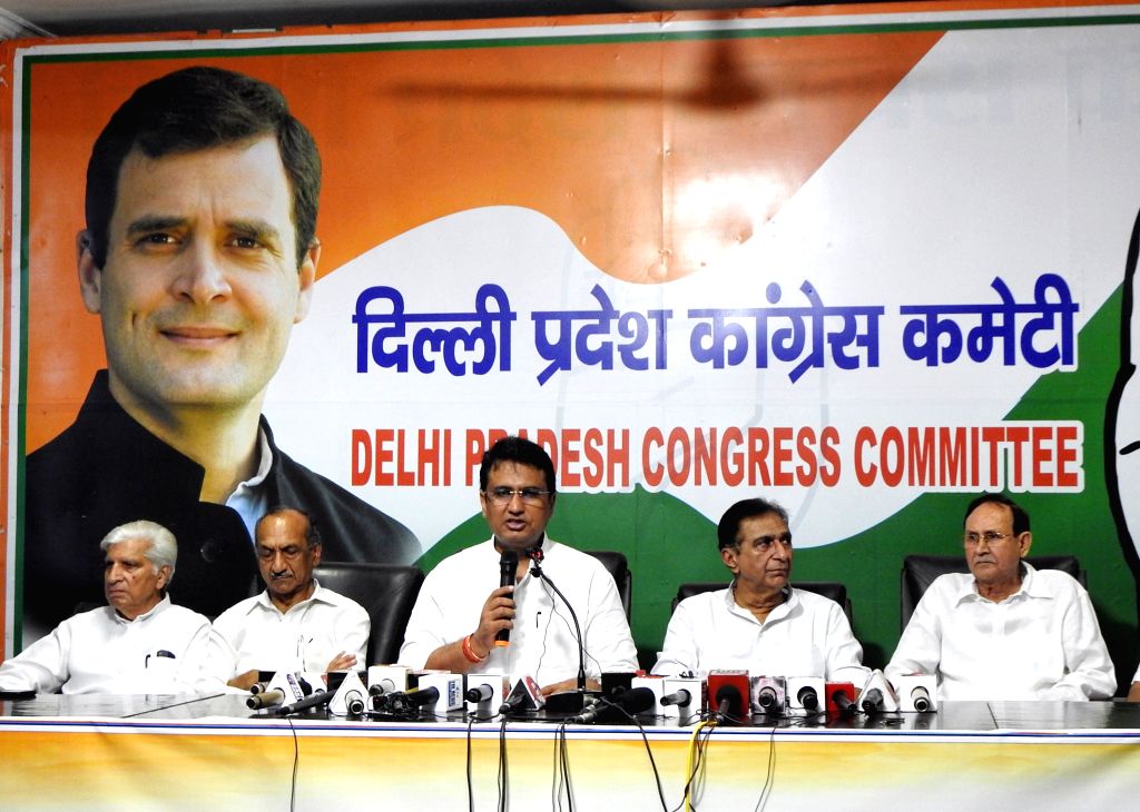 AICC In-charge of Delhi Congress Dipak Babaria, along with Delhi ...