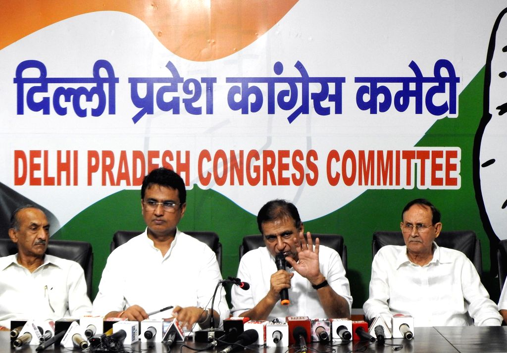 AICC In-charge of Delhi Congress Dipak Babaria, along with Delhi ...