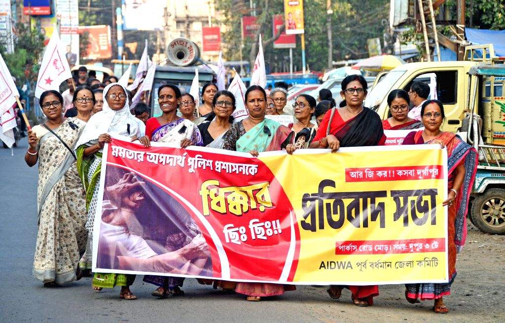 AIDWA Holds Protest in Bardhaman