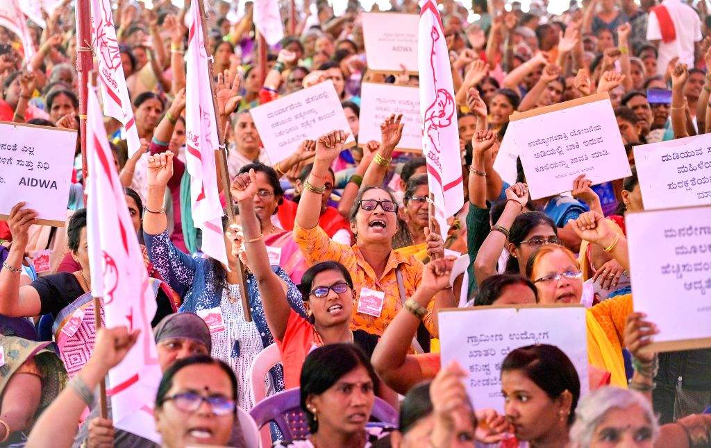 AIDWA Protests Over Employment, Welfare Demands