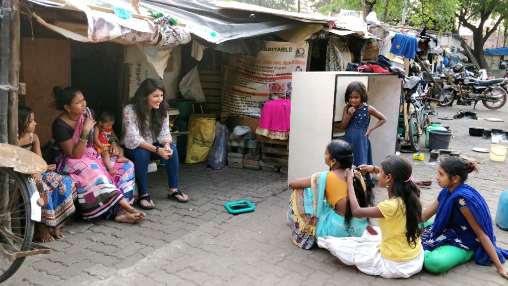Akangsha shares special bond with underprivileged
