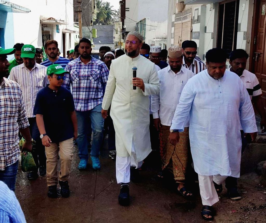 2019 Lok Sabha elections - Asaduddin Owaisi during poll campaign