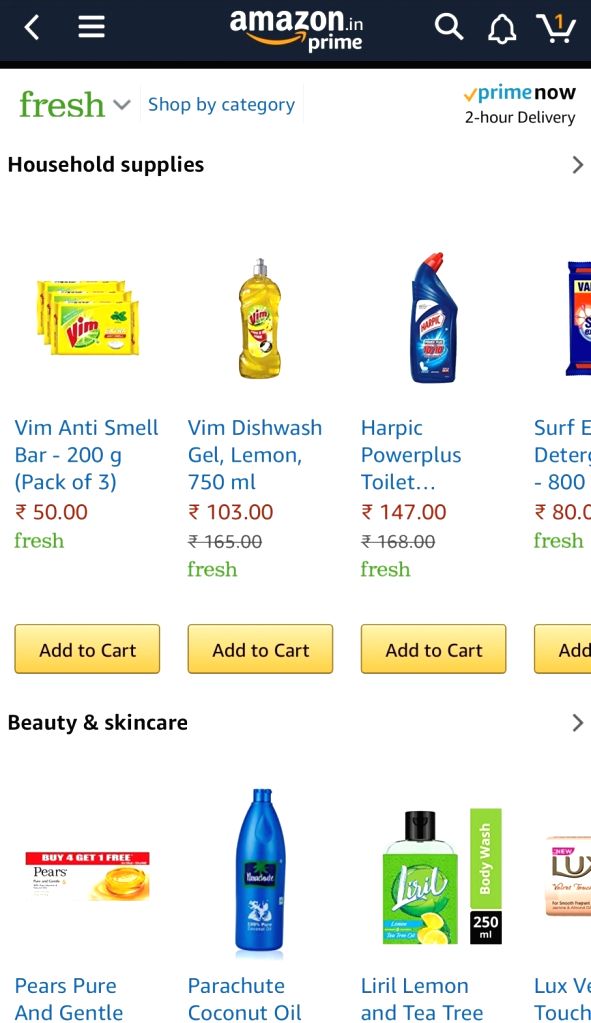 'Amazon Fresh' launched with 2 hour delivery service