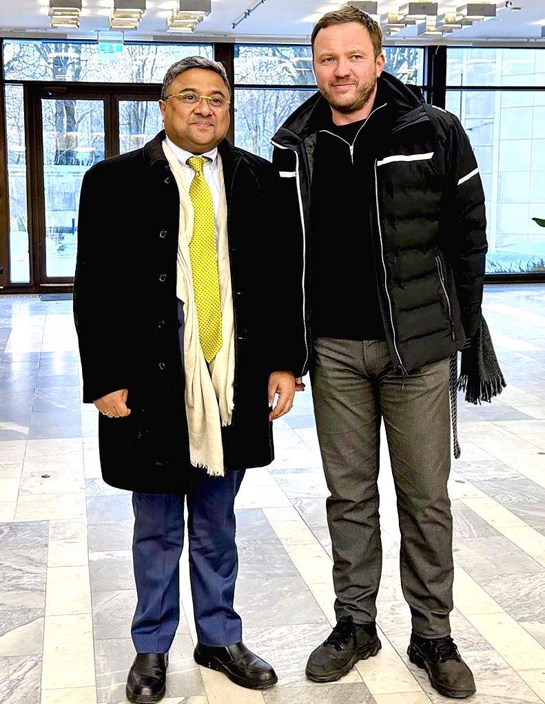 Amb Sibi George Co-chairs 13th India-Estonia Political Consultations