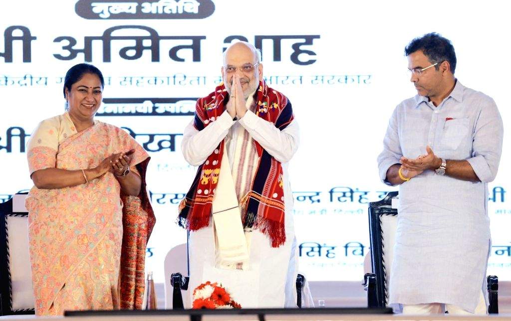 Amit Shah at a Delhi Gov’s event