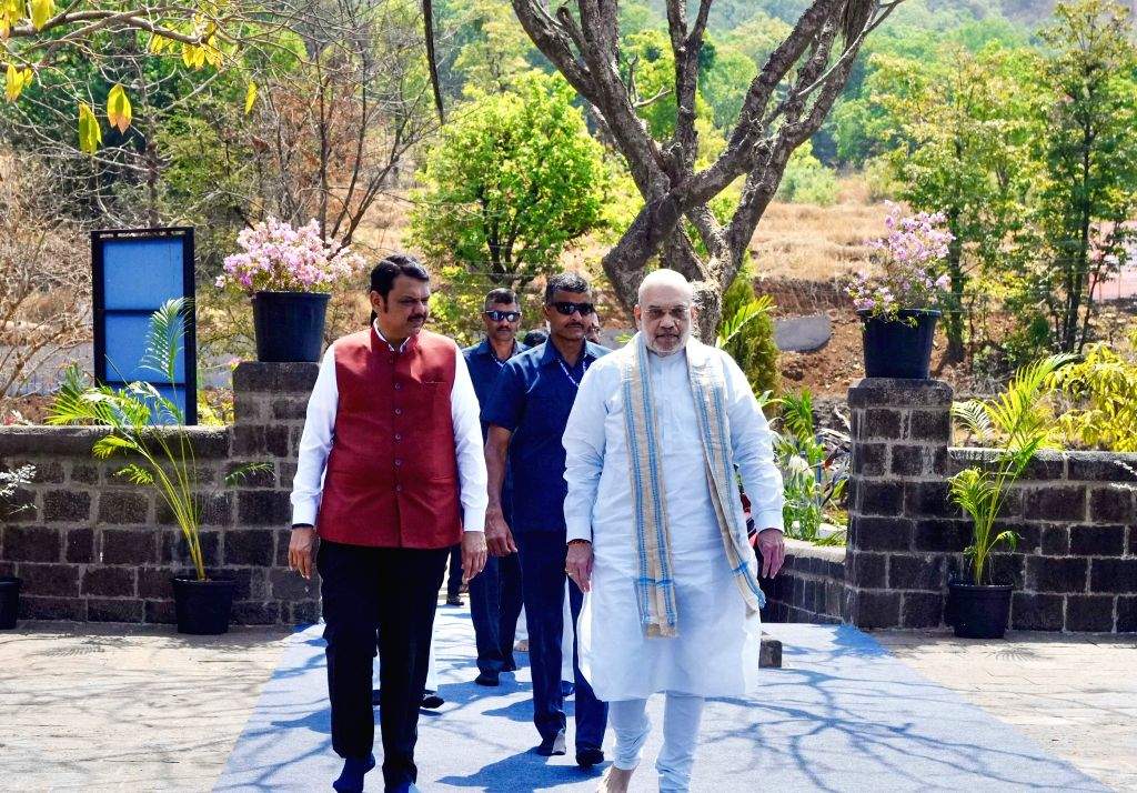 Amit Shah, Fadnavis Pay Tribute to Jijau at Pachad