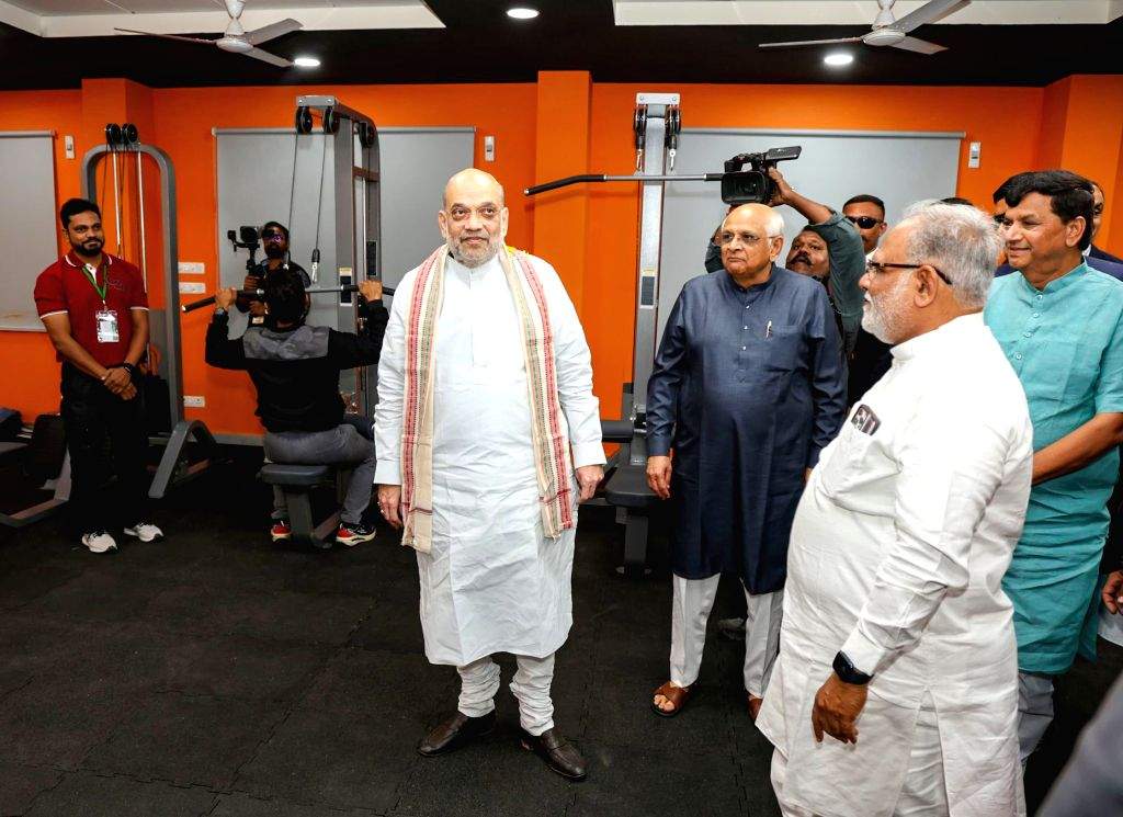 Amit Shah Inaugurates New Gymnasium and Library