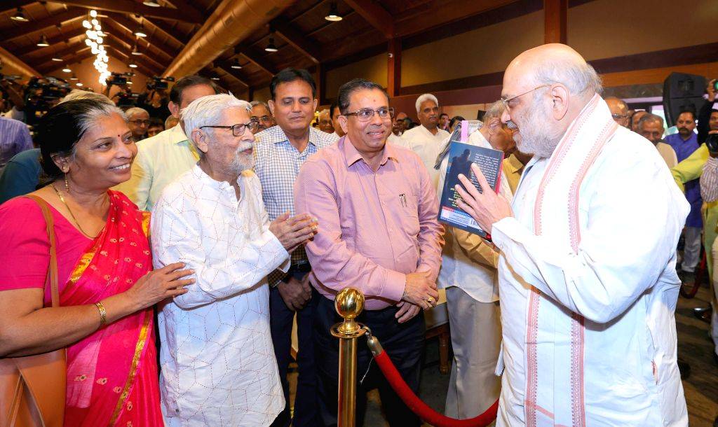 Amit Shah unveils republished books in Ahmedabad