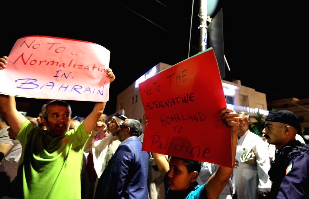 JORDAN-AMMAN-PROTEST-U.S.-VISIT