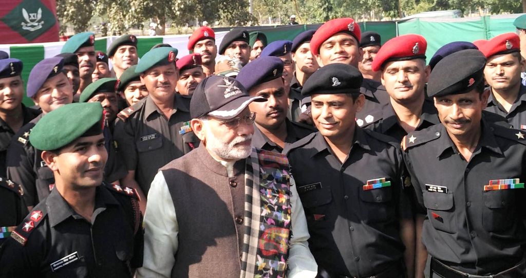 Modi marks Diwali with army men along Pakistan border