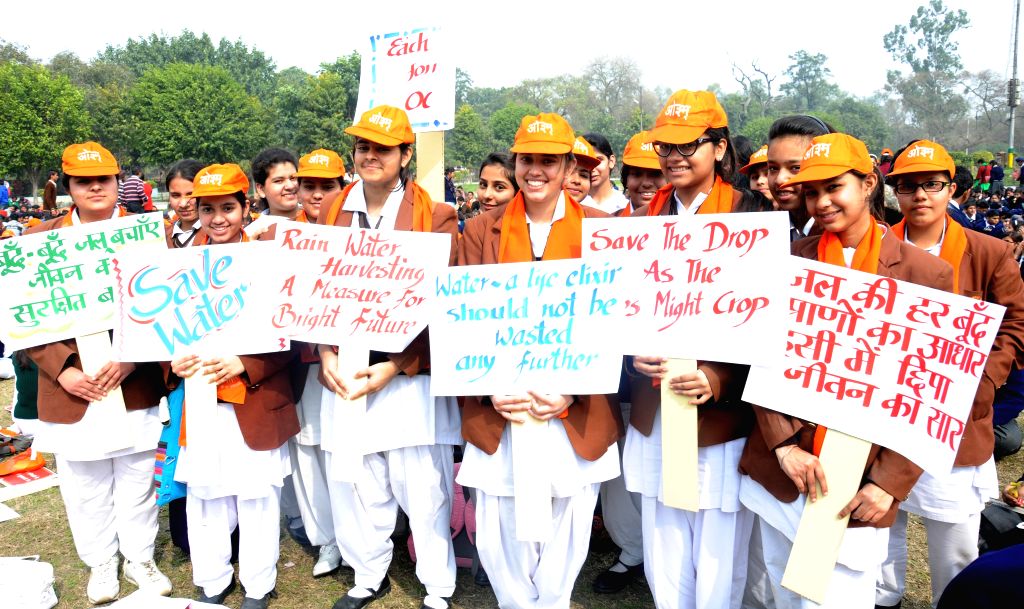 Water conservation rally