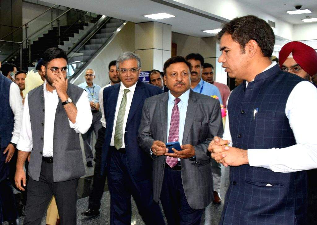 An ECI delegation led by CEC Rajiv Kumar, along with ECs Gyanesh Kumar ...