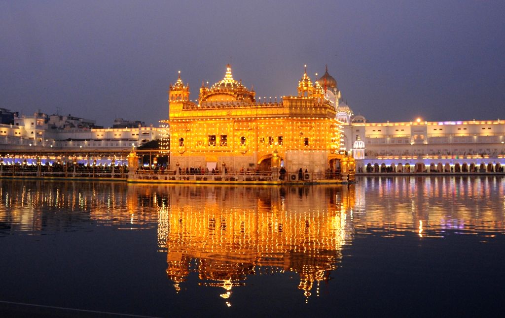 Golden Temple illuminated on Guru Gobind Singh Jayanti