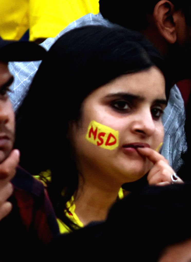 Lucknow : An MS Dhoni fan during the IPL 2023 match