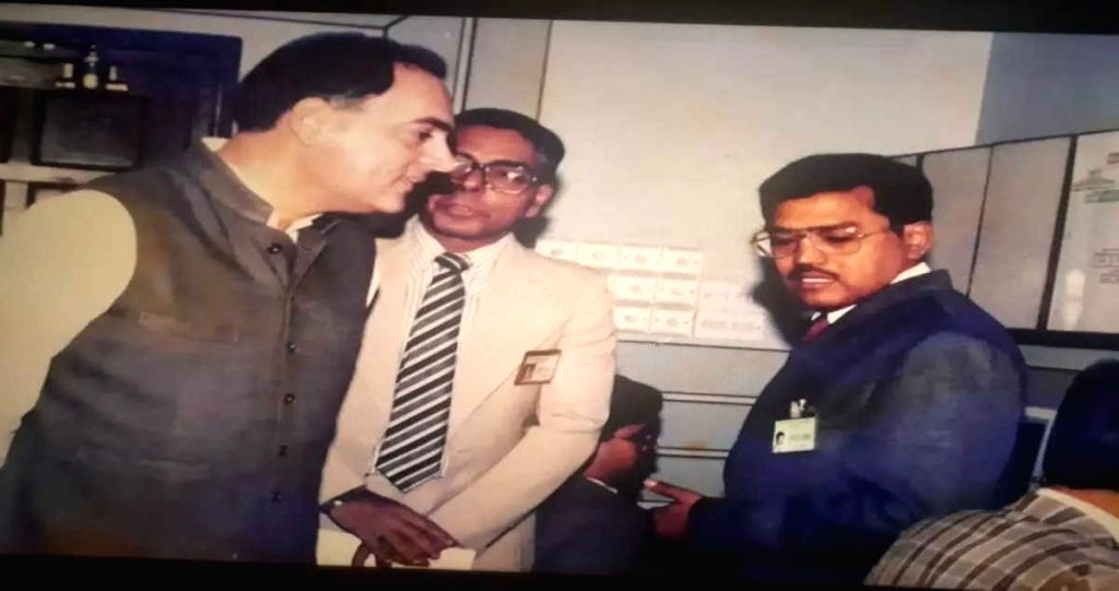 Free Photo: An old picture of Ajit Doval with Rajiv Gandhi.