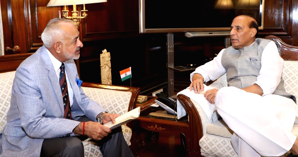 Andaman & Nicobar Island LG calls on Rajnath Singh
