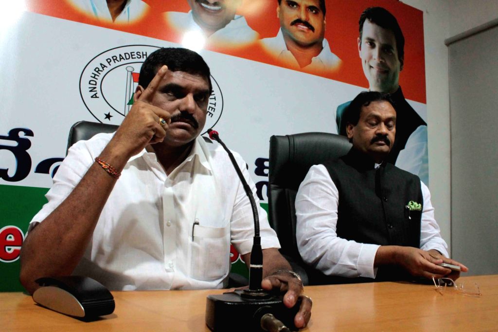 Botsa Satyanarayana addressing media in Hyderabad