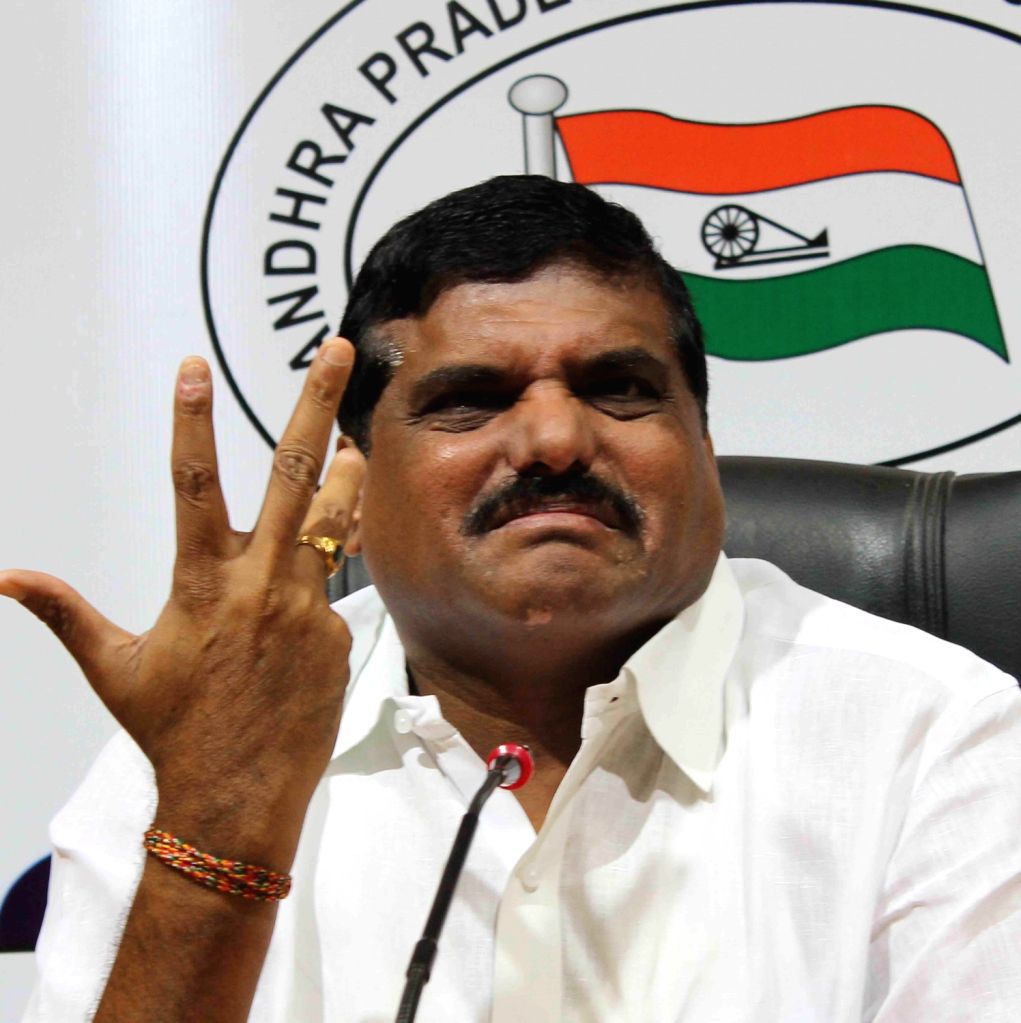 Botcha Satyanarayana during a press conference