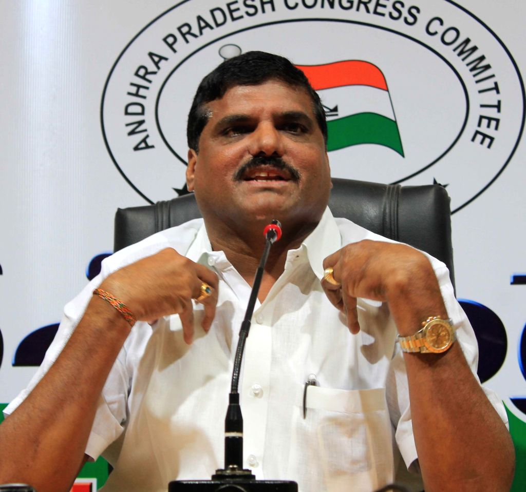 Botcha Satyanarayana during a press conference