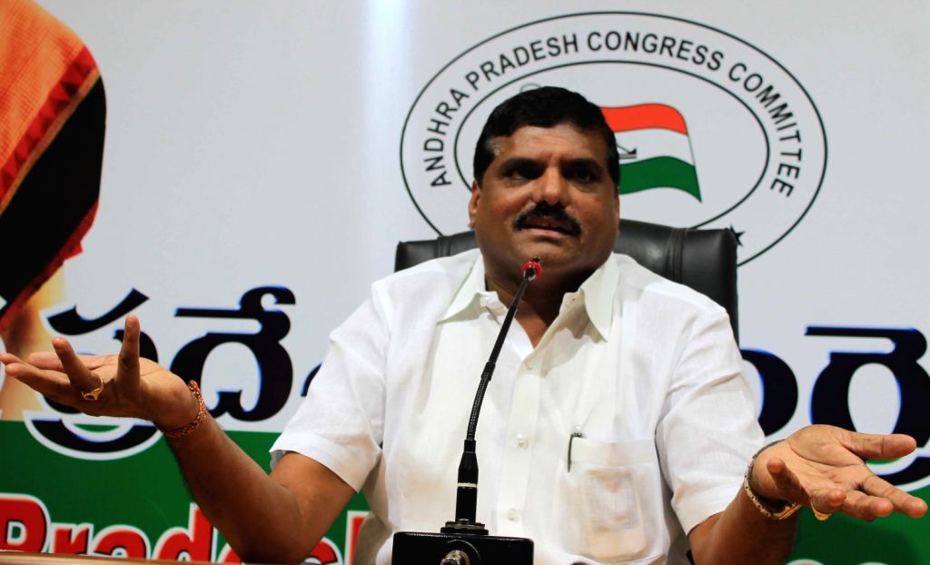 Botcha Satyanarayana during a press conference