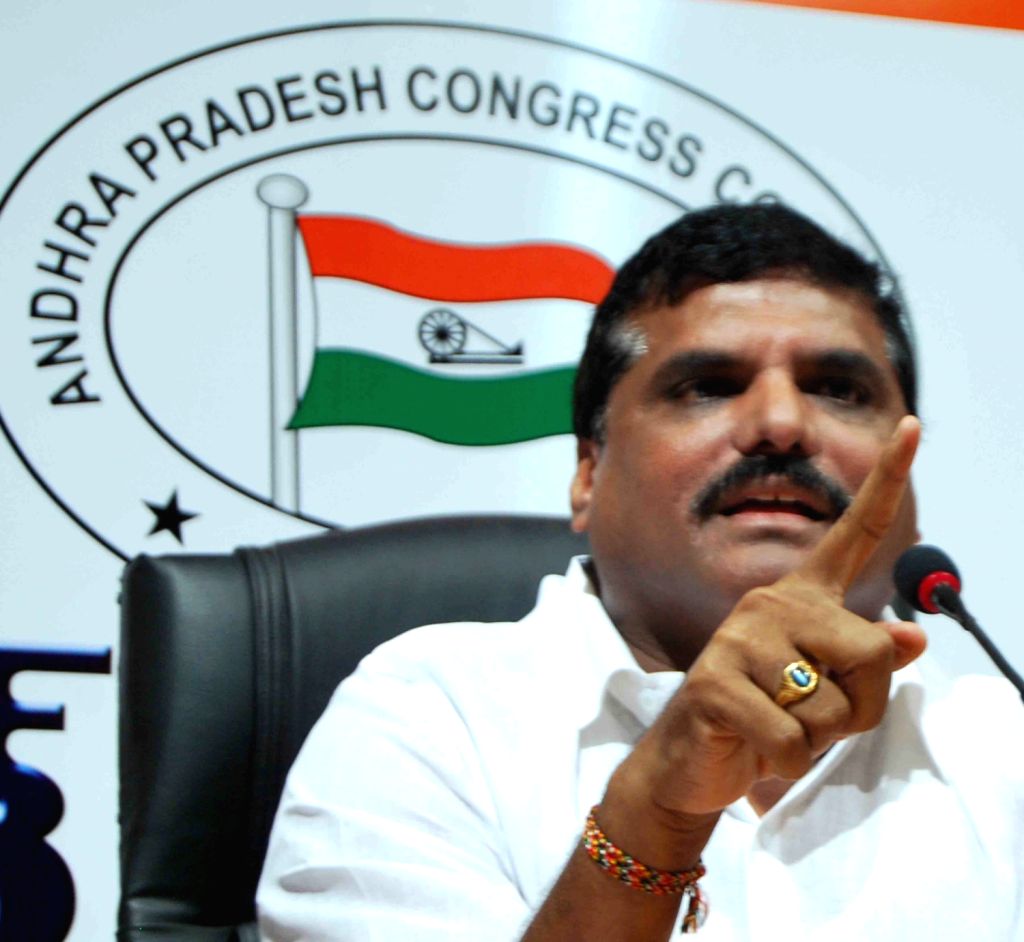 Botcha Satyanarayana addressing media