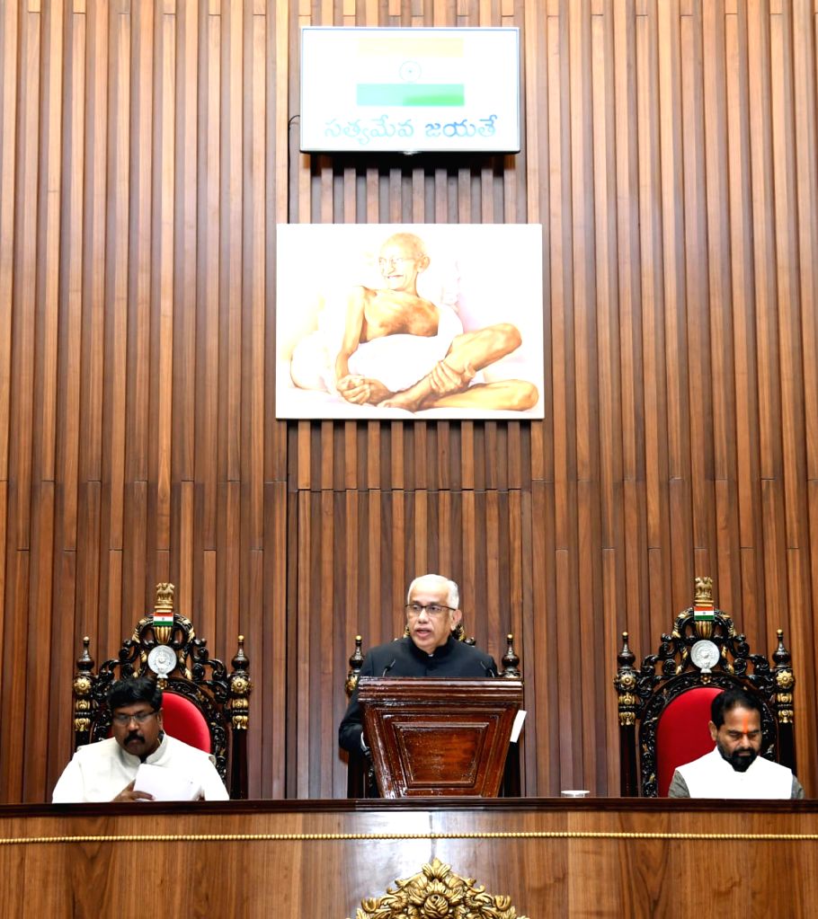 Andhra Pradesh Governor S. Abdul Nazeer addresses the joint sitting of ...