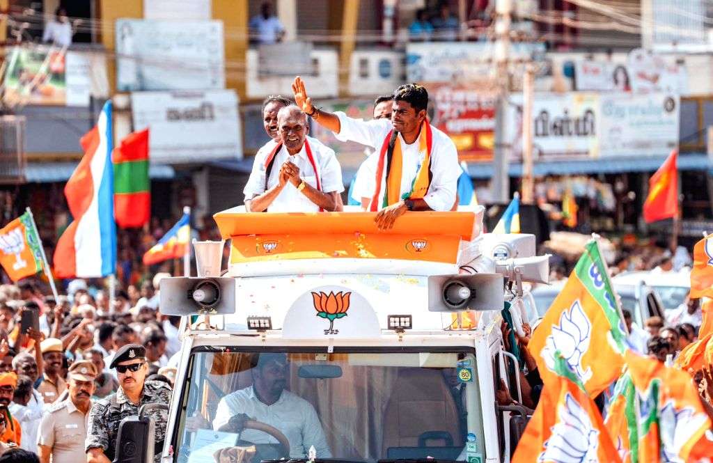 Annamalai Campaigns for NDA Candidate in Mudukulathur