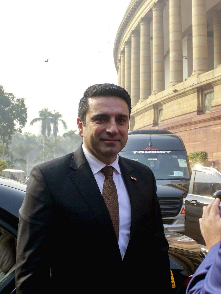 Armenian National Assembly President Alen Simonyan at Parliament House