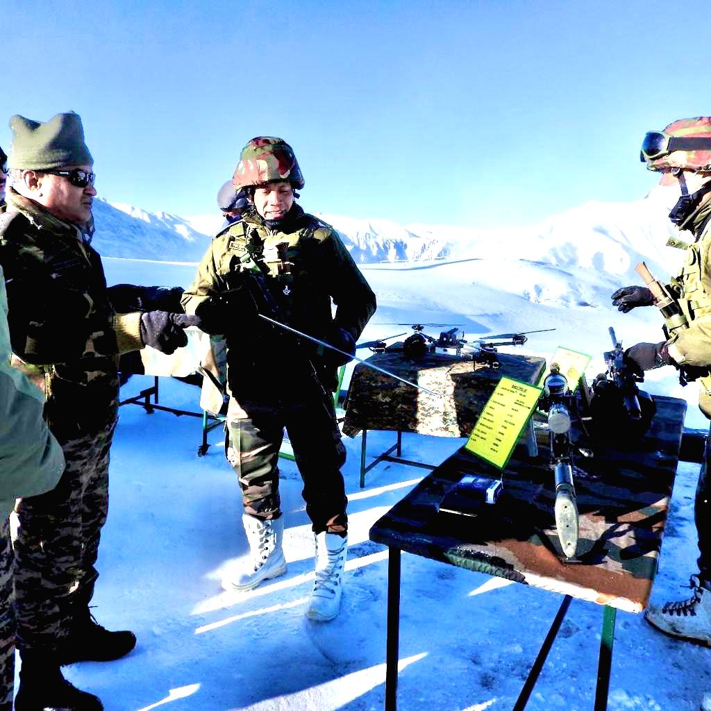 Free Photo : Army Chief General Manoj Pandey meets soldiers on the Line ...