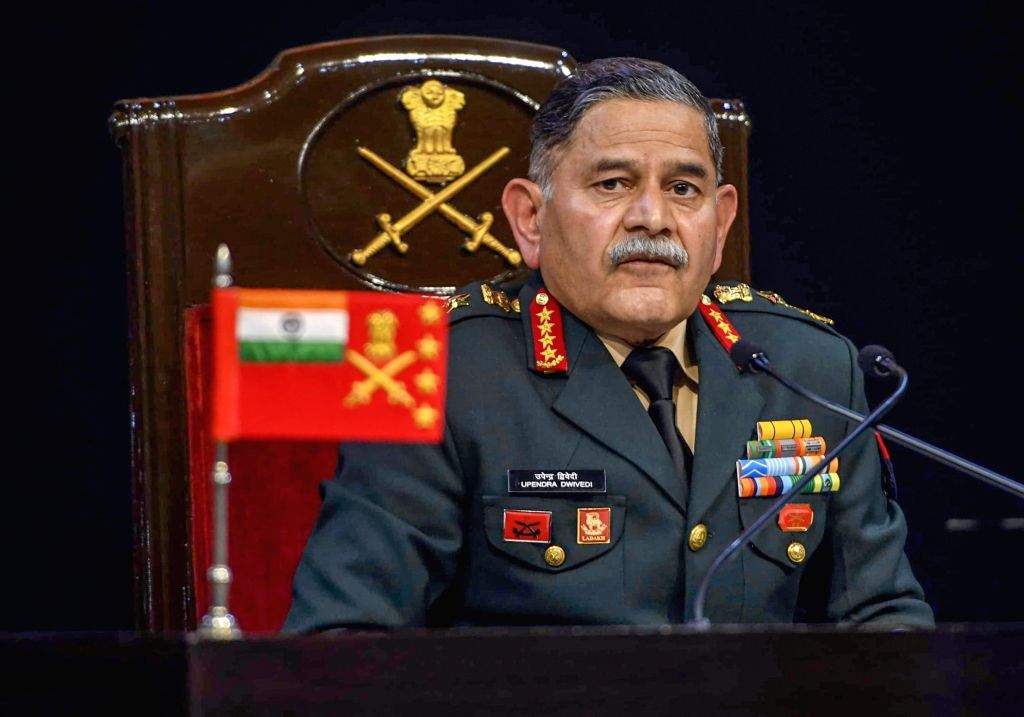 Army Chief General Upendra Dwivedi addresses the annual press conference