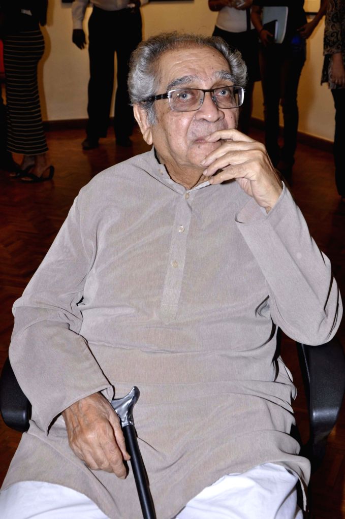 Artist Akbar Padamsee's art exhibition
