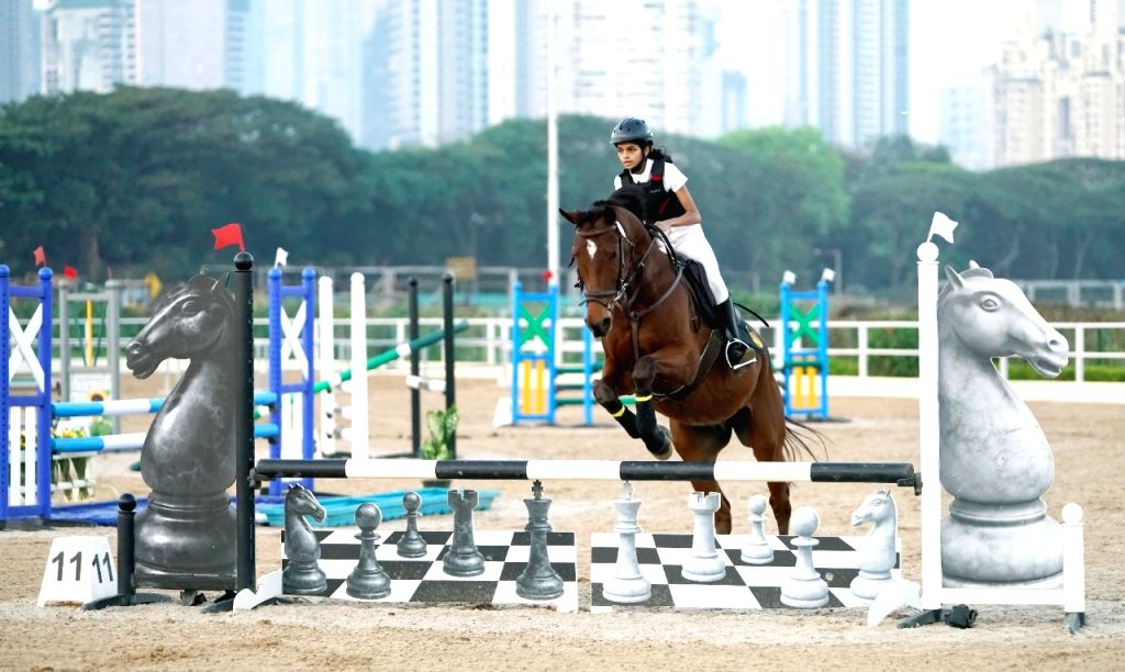 Arya Chandorkar wins Children II category at National Show Jumping