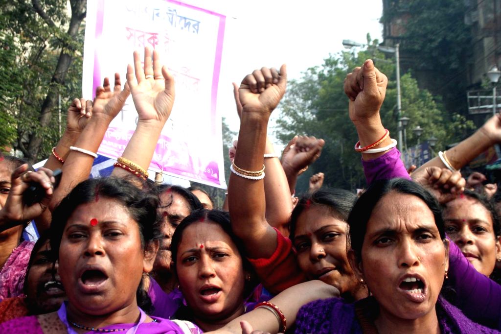 ASHA workers' demonstration