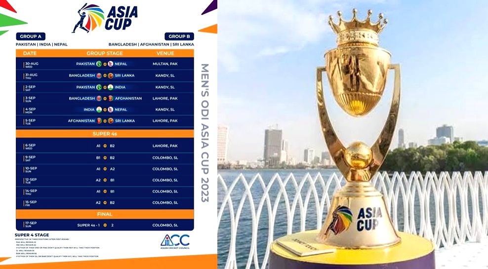 Asia Cup 2023 schedule announced, India to open campaign against ...