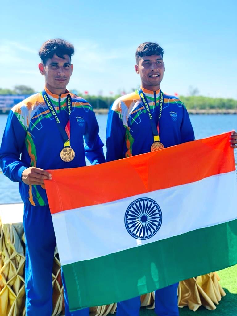 Free Photo: Asian Rowing: India win gold and silver in Thailand