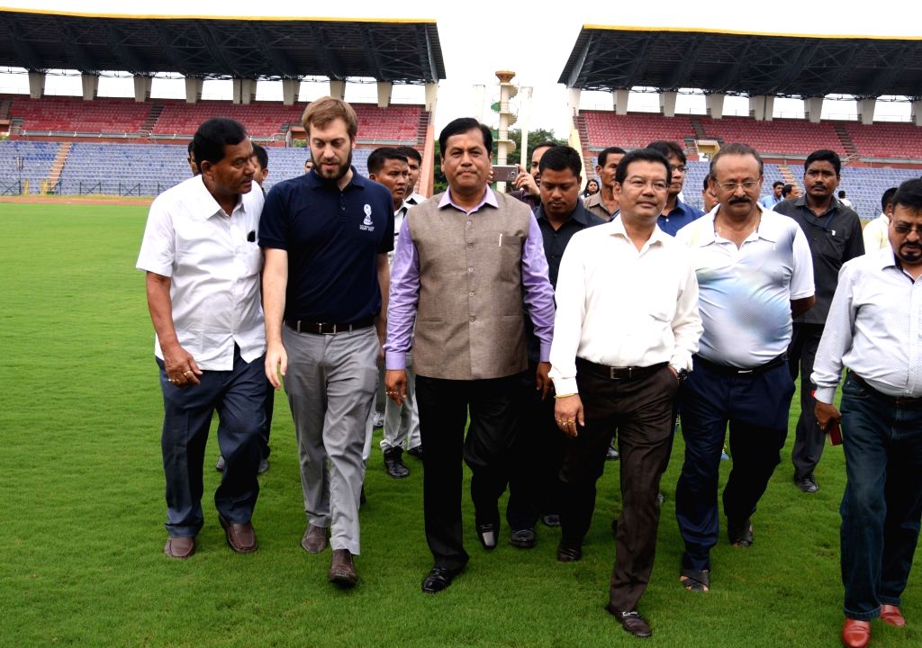 Javier Ceppi inspects Indira Gandhi Athletic Stadium in Guwahati