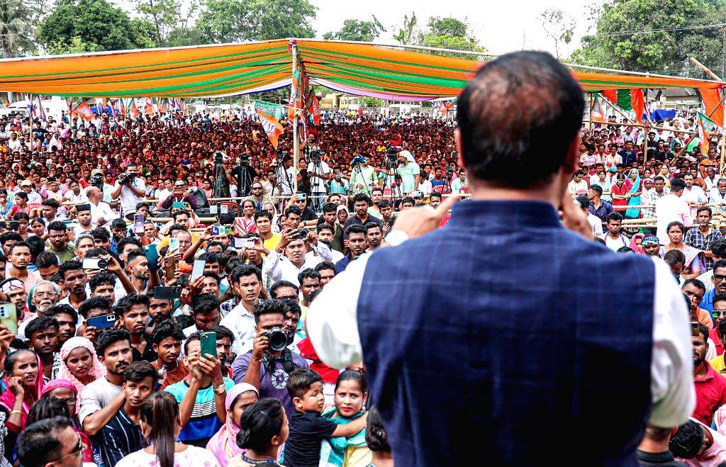Assam CM at public gathering