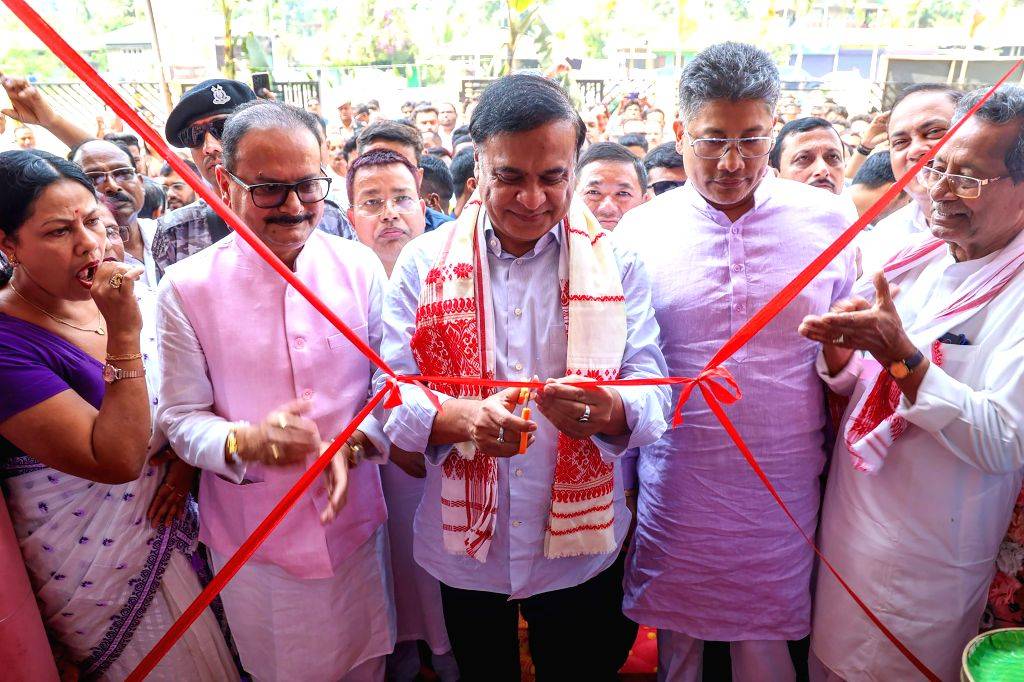 Assam CM Himanta Biswa Sarma inaugurates the newly constructed building ...