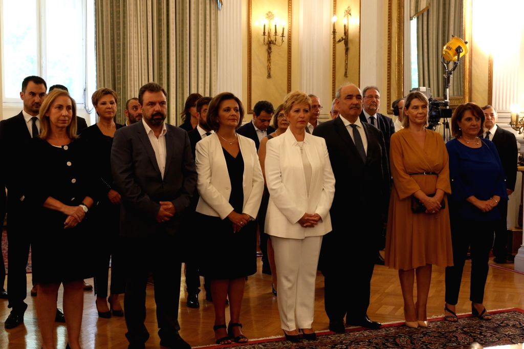 GREECE-ATHENS-RESHUFFLED CABINET-SWEARING-IN