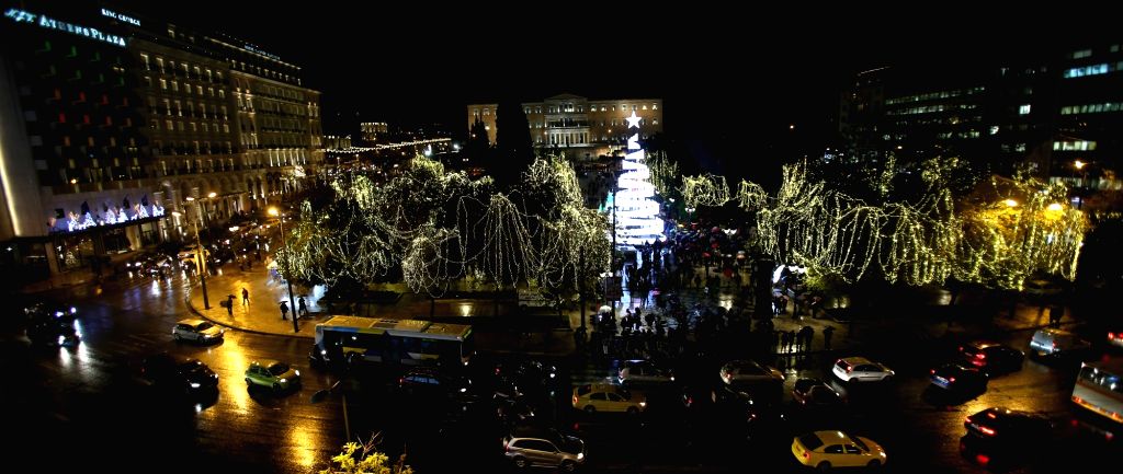 Greece Athens Christmas Tree Lighting