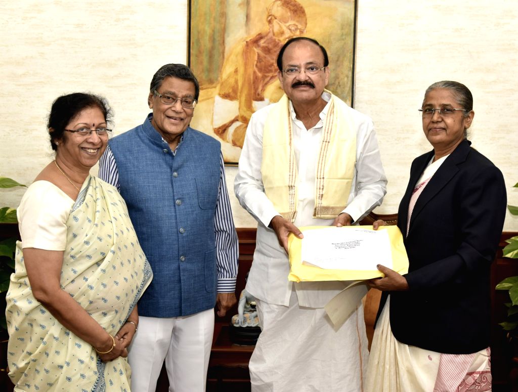 Attorney General,SC judge and Chief Justice of Bombay HC meet Venkaiah ...