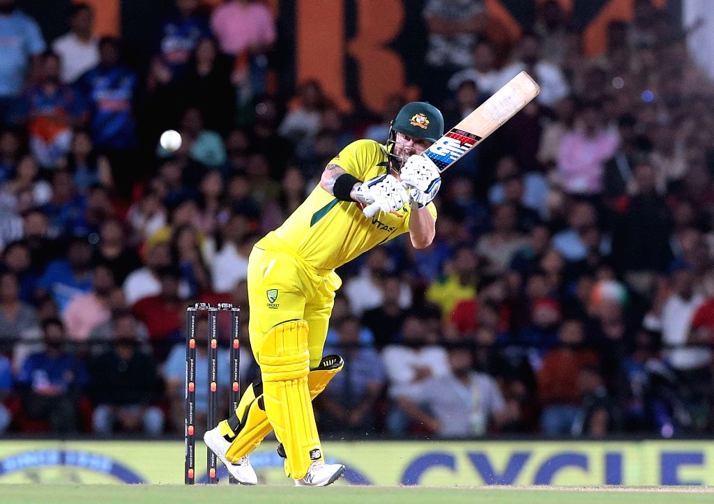 :Nagpur: Australian batsman Matthew Wade plays a shot